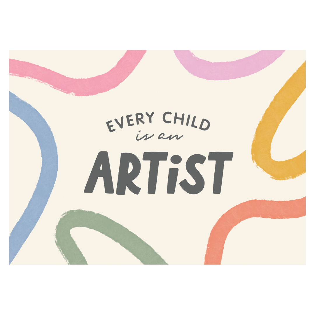 Every Child Is An Artist Banner (COLOR) | Fabric Wall Sign: Original ...