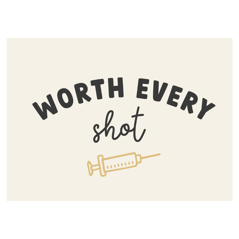 Worth Every Shot Banner (Neutral) Original 36x26" | 223 Baby Co