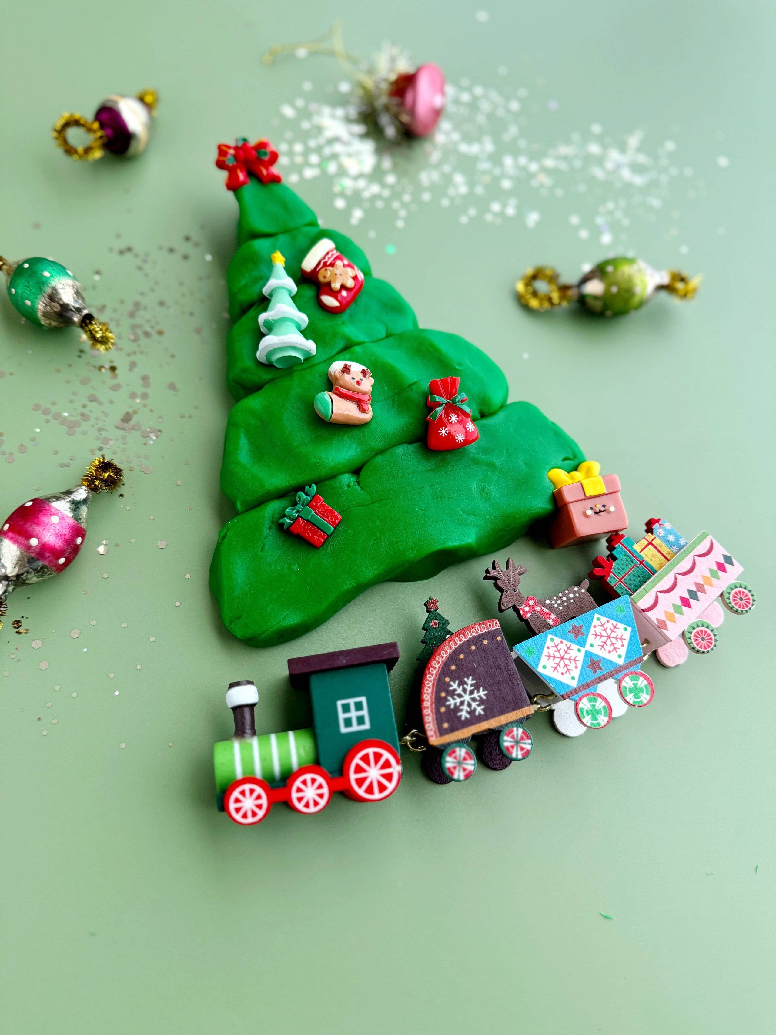 Christmas Train Sensory Play Dough Play Kit | 223 Baby Co